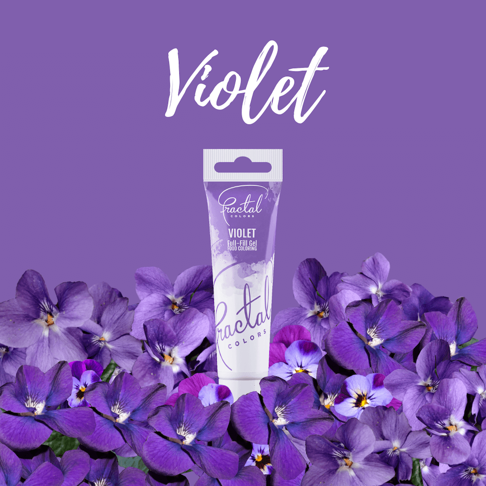 FRACTAL COLORS Violet - Fullfill Gel Colouring 30g – Cake Craft by ...
