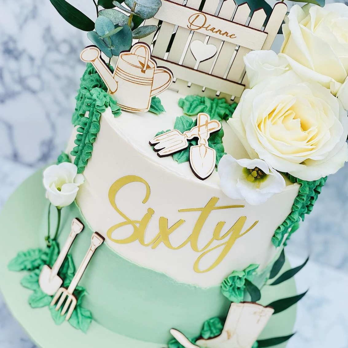 Personalised Gardening Cake Topper Set – Cake Craft by Charlotte & May
