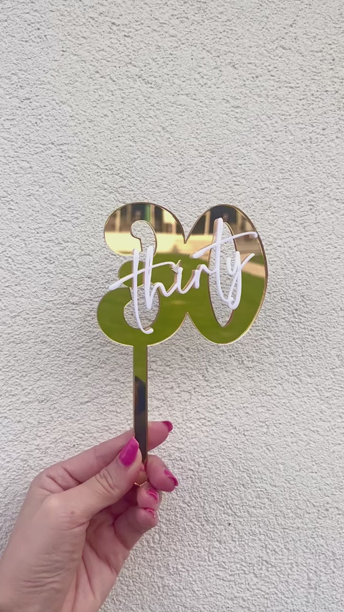 Double Layer Number & Text Topper – Cake Craft by Charlotte & May