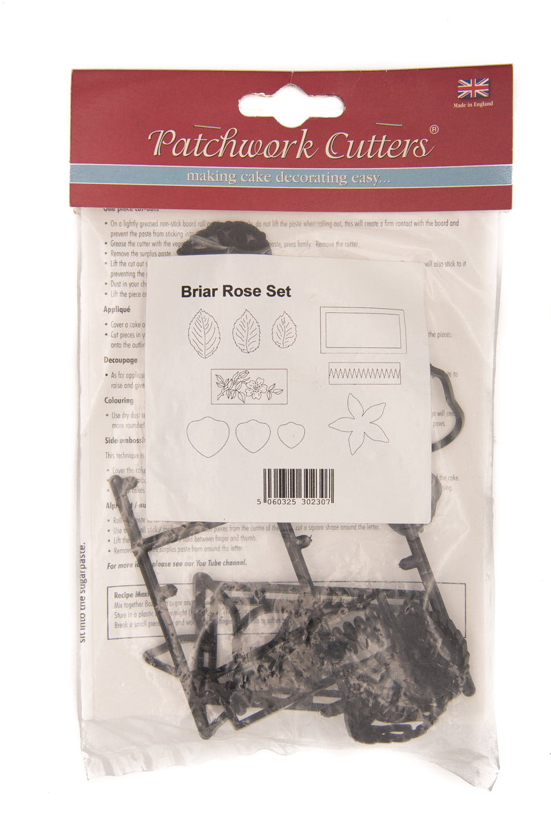 Patchwork Cutters - Briar Rose Set – Cake Craft by Charlotte & May