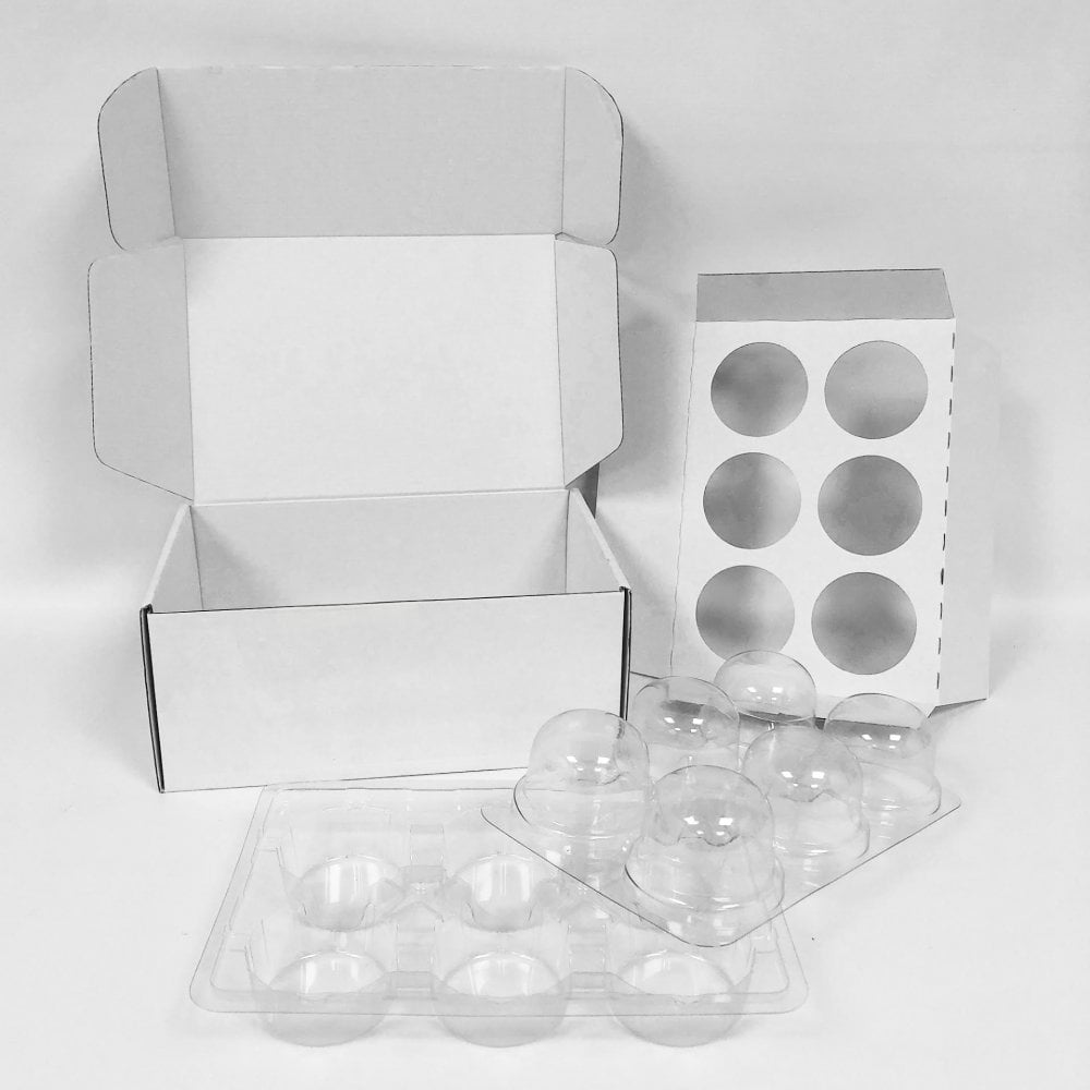 Postable Cupcake Pods With Matching Box - holds 6 – Cake Craft by ...